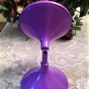 Accents | Vintage Retro Purple Pedestal Clock | Poshmark